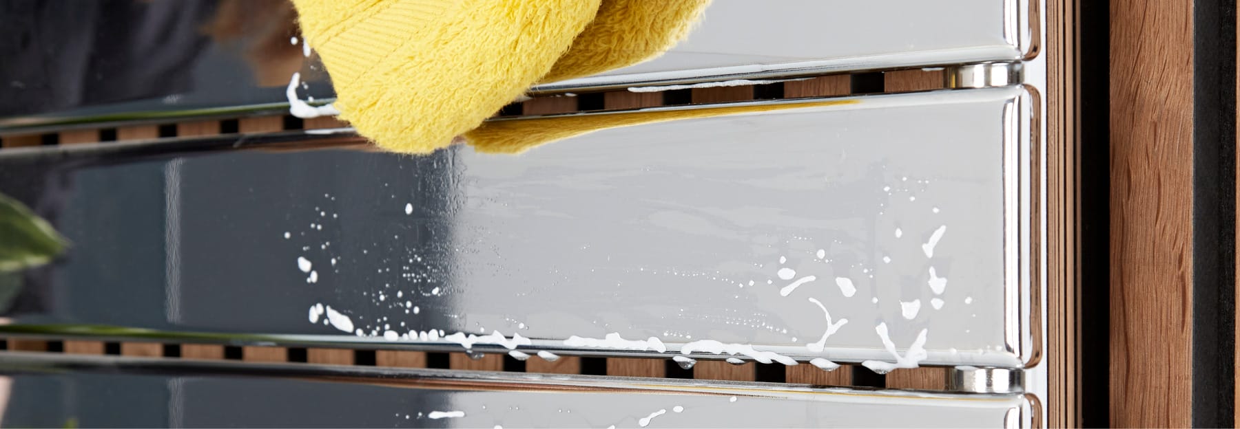 How to clean chrome bathroom radiators